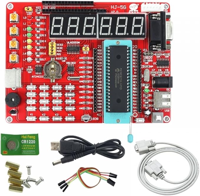 Amazon.com: DONGKER PIC16F877A Development Board, Single Board Computer ...