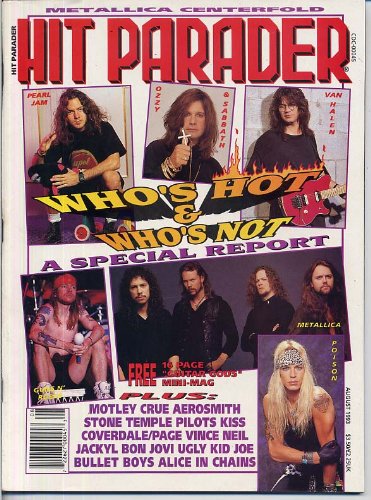 Hit Parader Magazine WHO'S HOT AND WHO'S NOT 1993 Metallica VAN HALEN ...