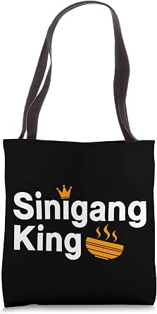 Amazon.com: Funny Sinigang King Outfit Filipino Food Pinoy Tote Bag ...