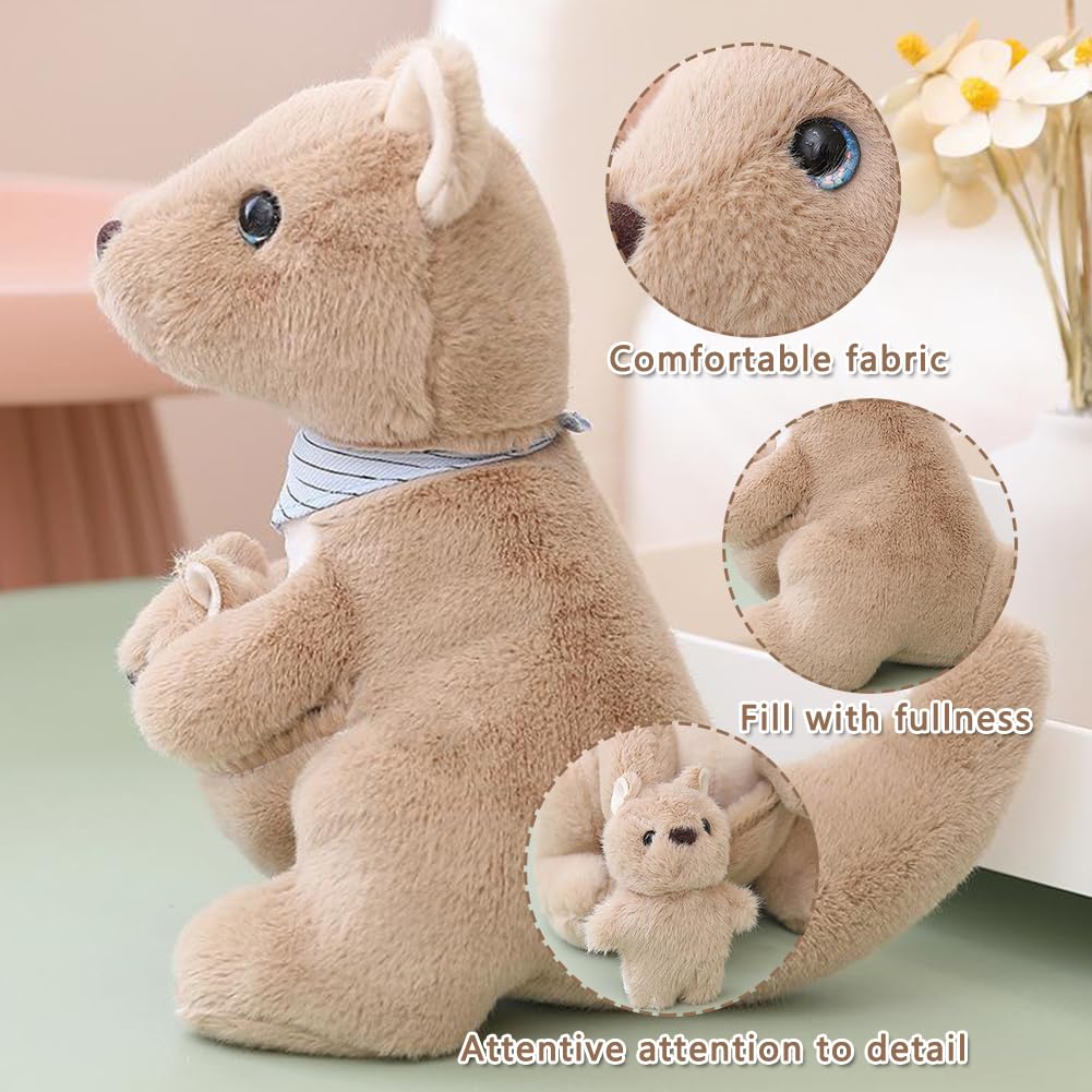 SWZY Animal Plush Doll Kangaroo, Stuffed Animal Plush Toys, Kangaroo ...
