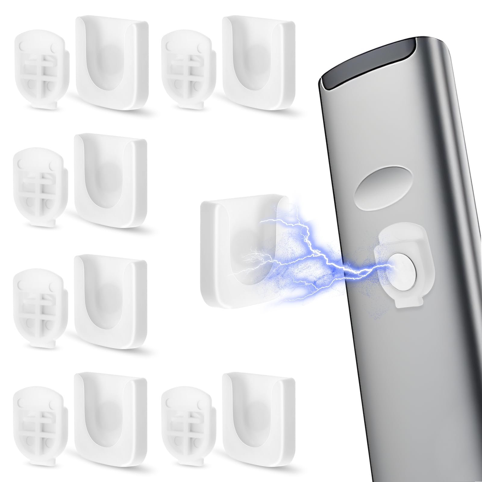 Amazon.com: Amaxiu 6Pcs Magnetic Remote Control Holder, Wall Mount Self ...