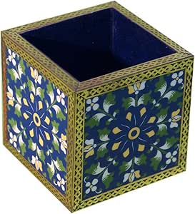 Blue Pottery Pen Stand | Pencil Stand | Pen Holder : Amazon.ca: Office ...