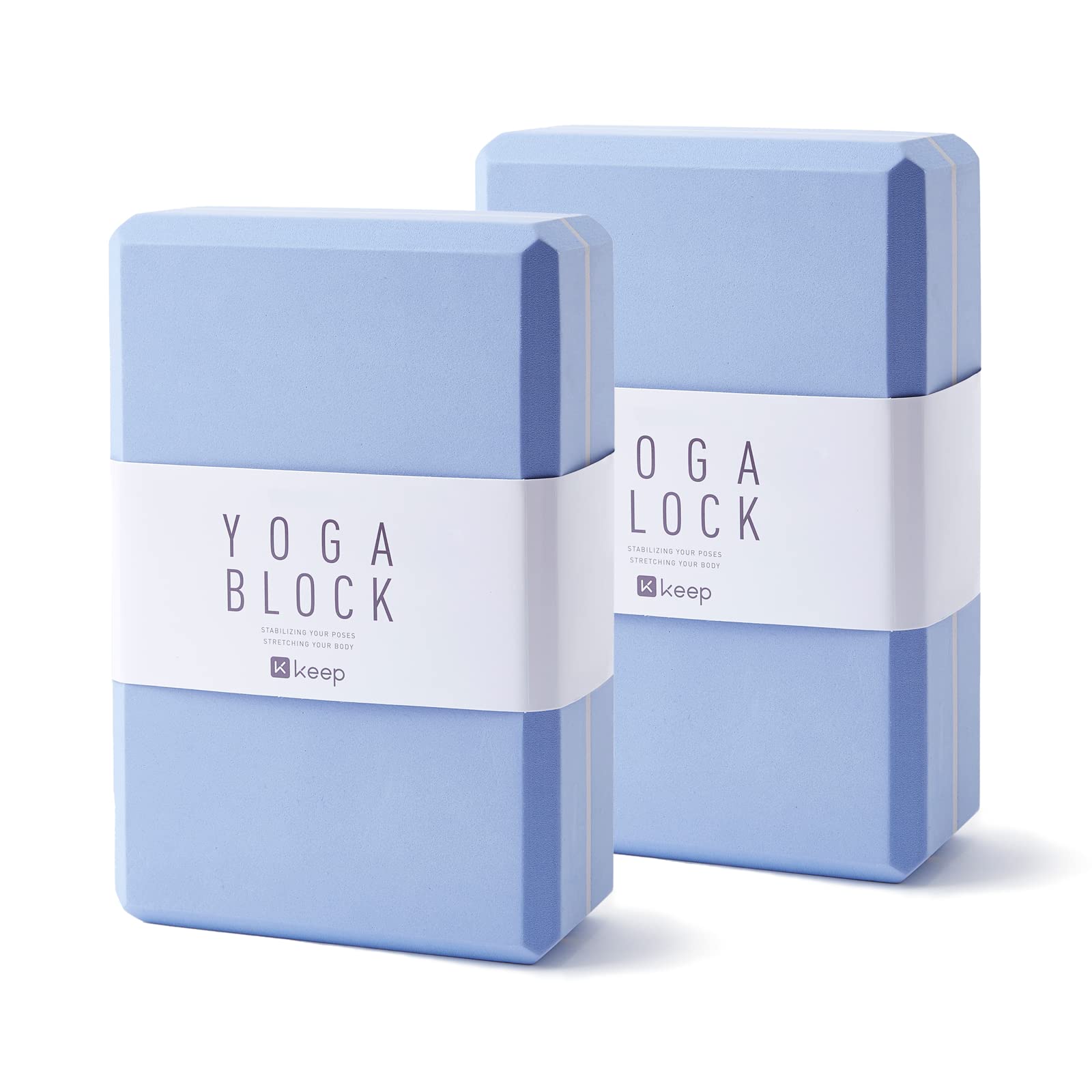 Yoga Props Set KEEP Yoga Blocks 2-Pack - High Density EVA Foam Blocks ...