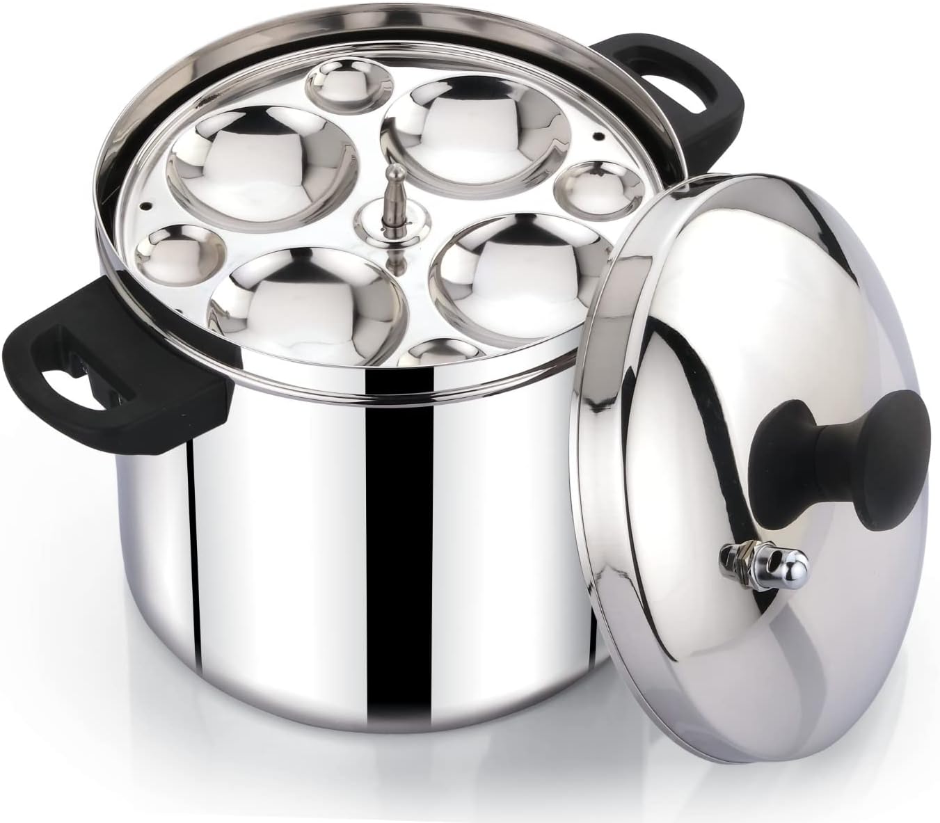 Amazon.com: RARE Stainless Steel Idli Cooker (4 Plates - 32 Idlies ...