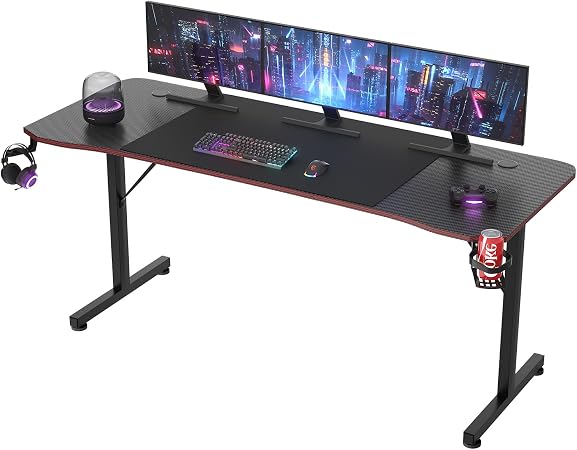 JUMMICO Gaming Tisch Groß, Gaming-Schreibtisch, Computertisch ...