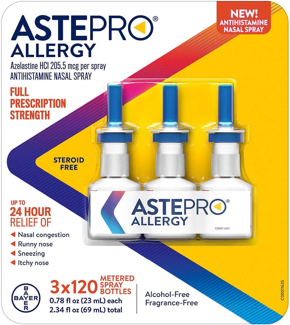 Amazon.com: Astepro Adult Nasal Spray, 120 ml (Pack of 3) : Health ...
