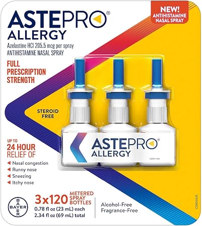 Amazon.com: Astepro Adult Nasal Spray, 120 ml (Pack of 3) : Health ...