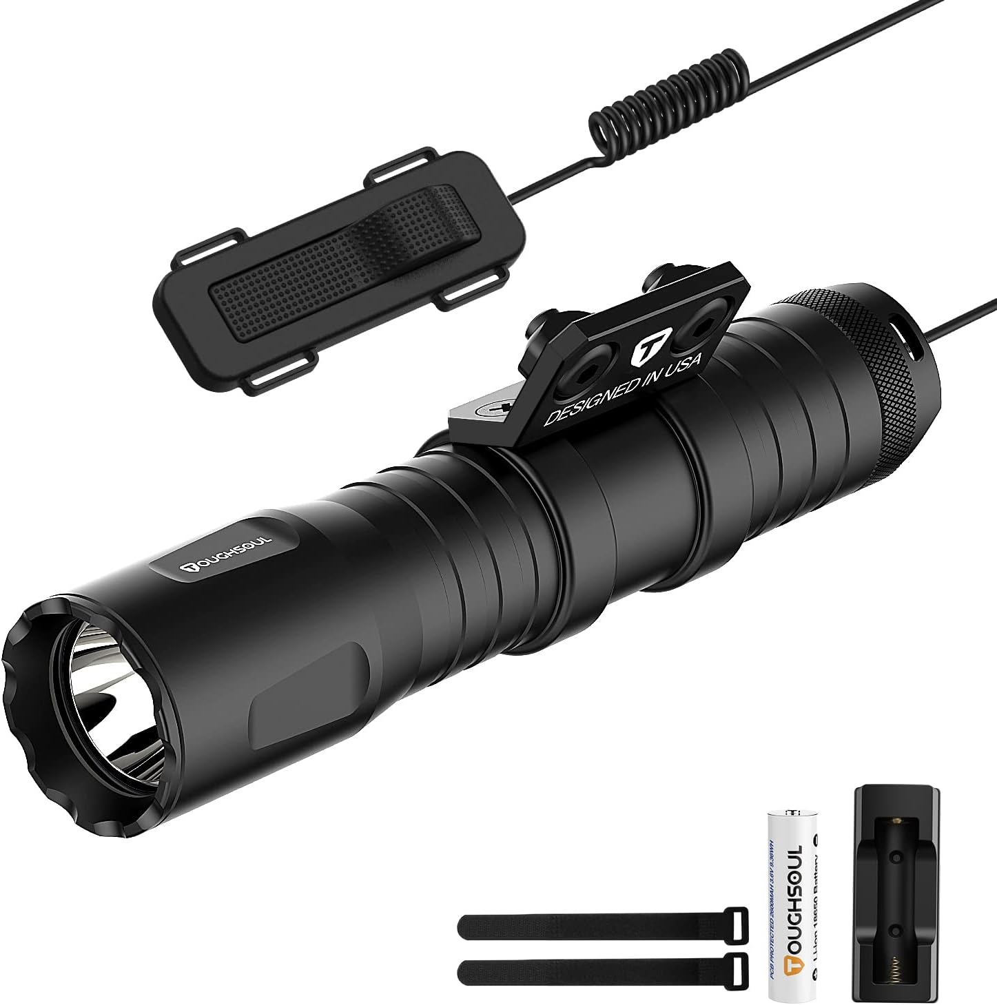 Amazon.com: TOUGHSOUL Mlok Tactical Flashlight 1250 Lumens ...