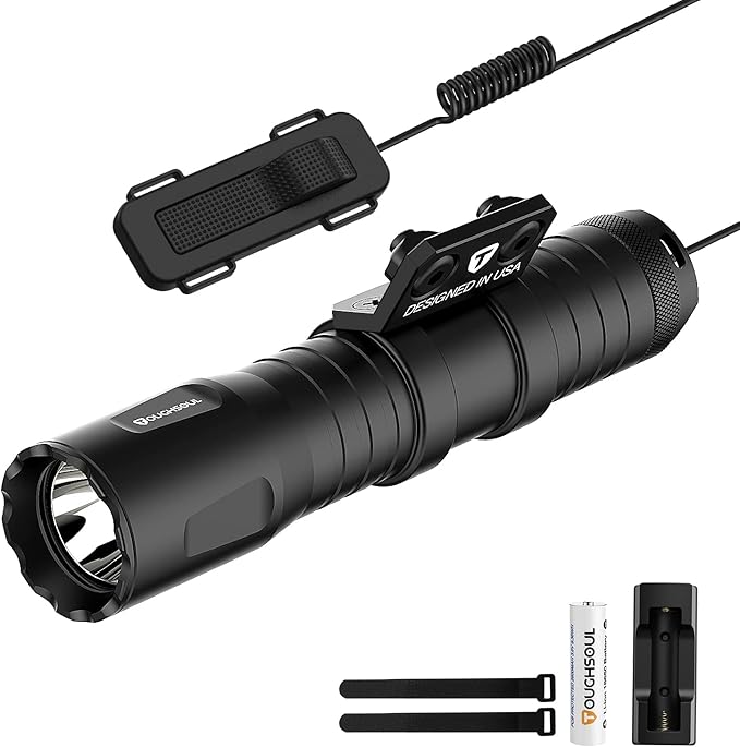 Amazon.com: TOUGHSOUL Mlok Tactical Flashlight 1250 Lumens ...