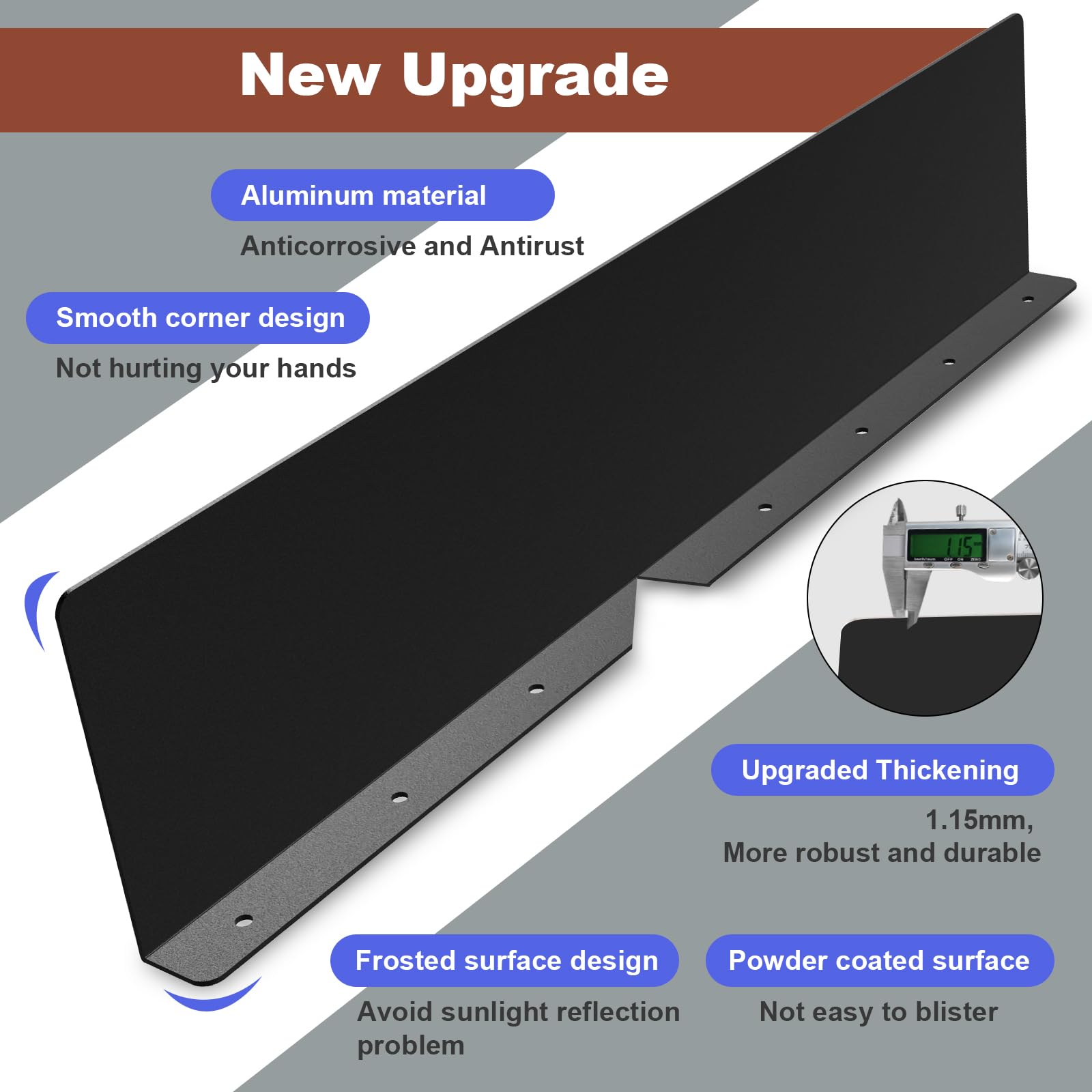 Snapklik.com : Gutter Valley Splash Guards, 6 Pcs 15.7 X 3.5 Inches ...