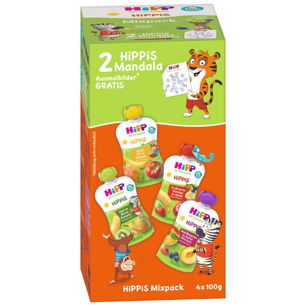 HiPP Bio für Kinder HiPPiS 4x100g : Amazon.de: Lebensmittel & Getränke