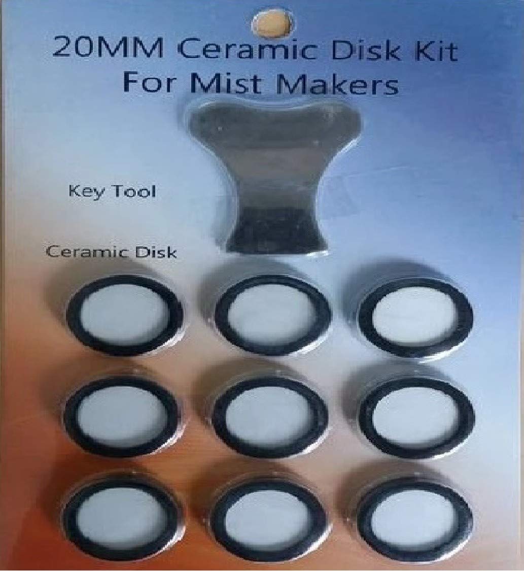 Buy Vinayakart 9 Pcs 20 MM Ceramic Disk Kit for Mist Maker and Fog ...