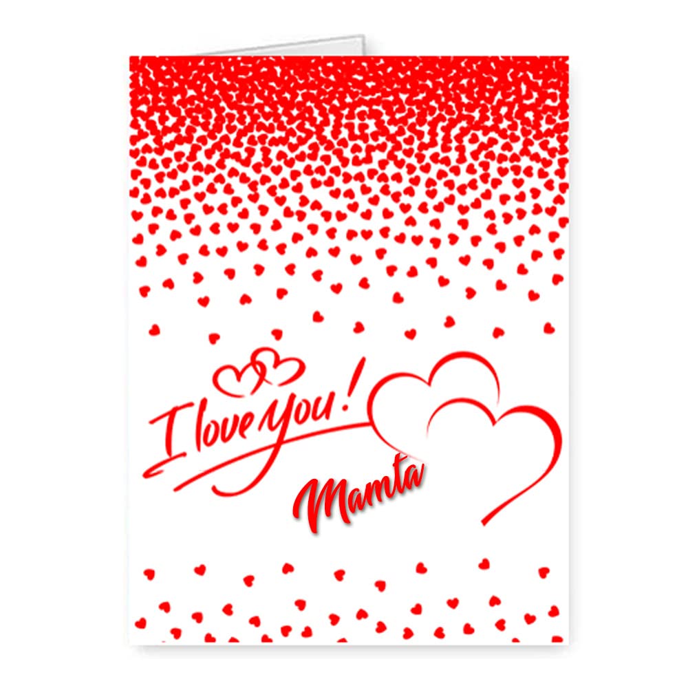 I Love You Mamta Logo Premium Vector | I Love You Mom T Shirt Design