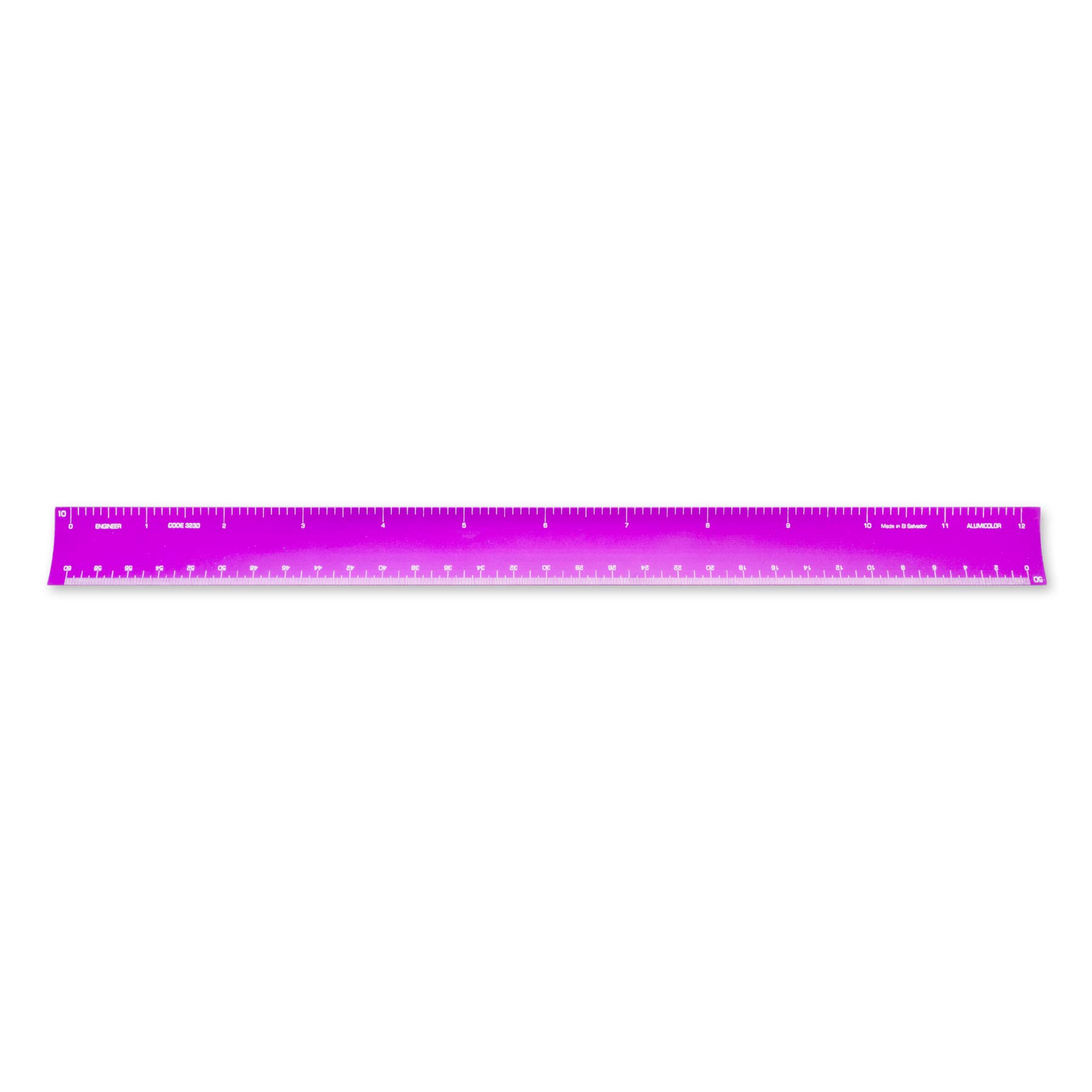 Snapklik.com : Alumicolor 12-inch Aluminum Engineer Hollow Scale For School