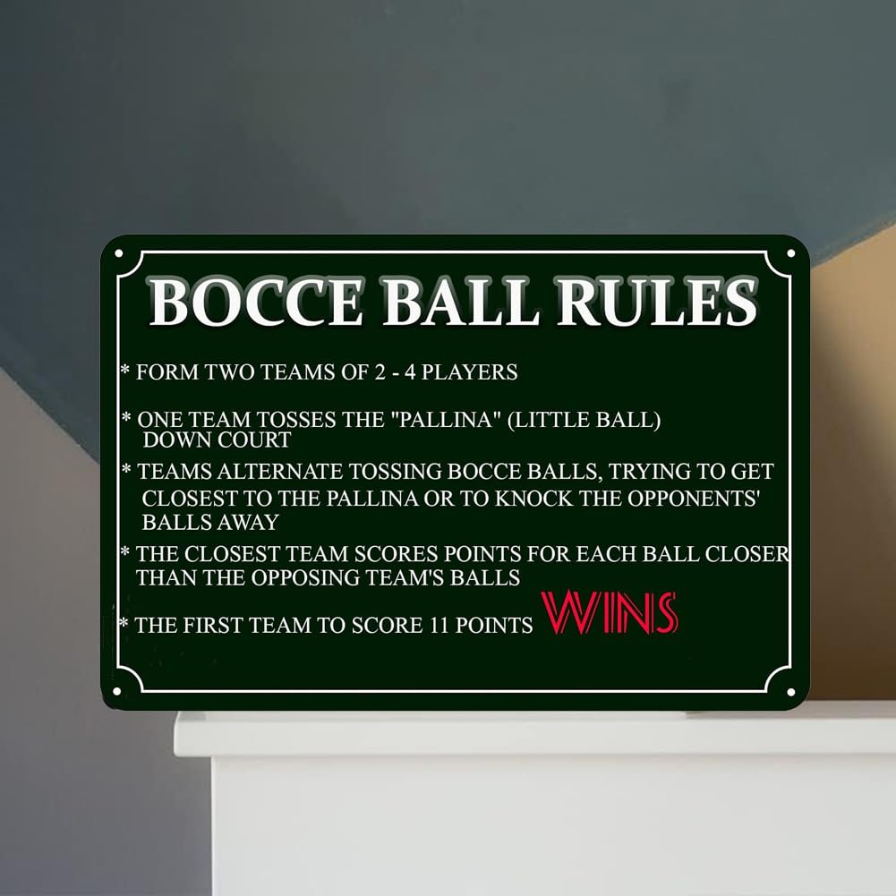 Bocce Ball Rules Printable