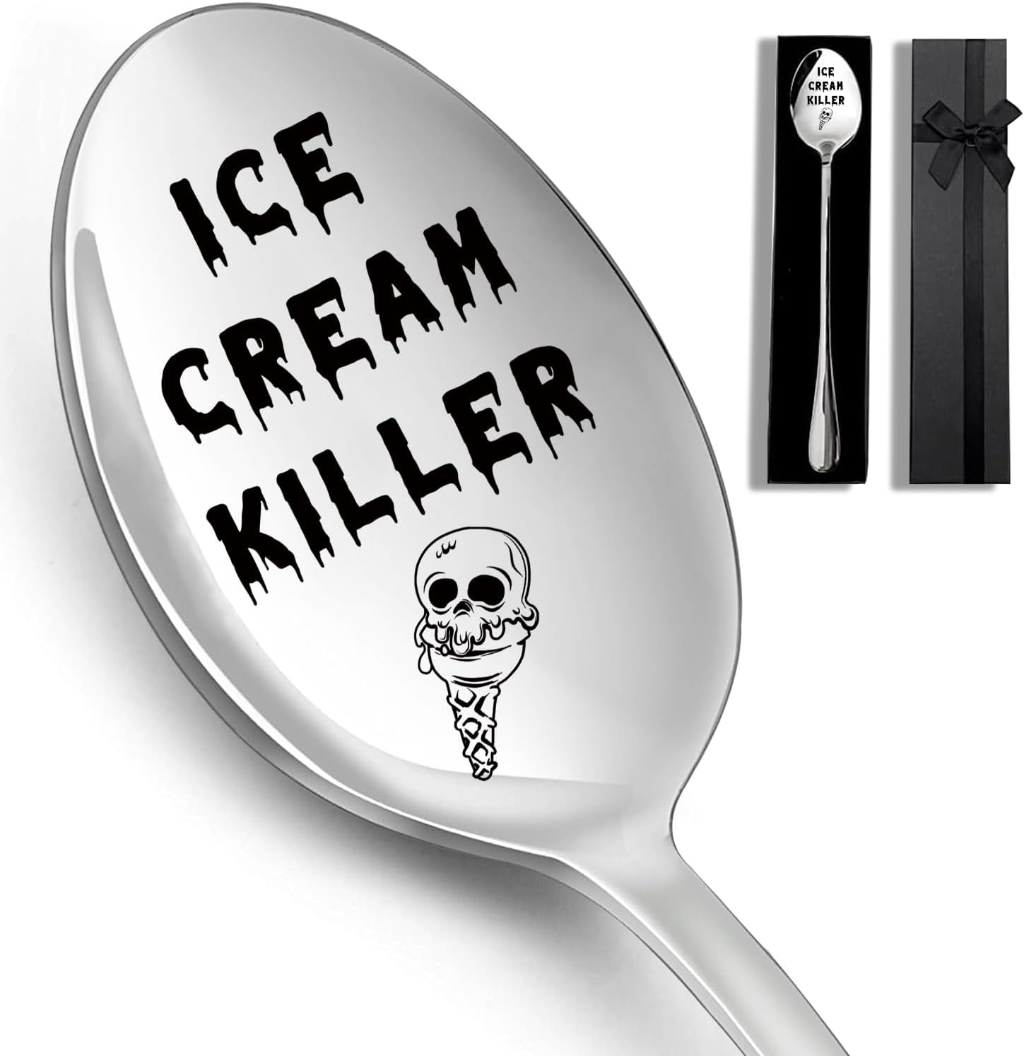 Amazon.com: Killer Engraved Stainless Steel Spoon, Funny Coffee Spoon ...