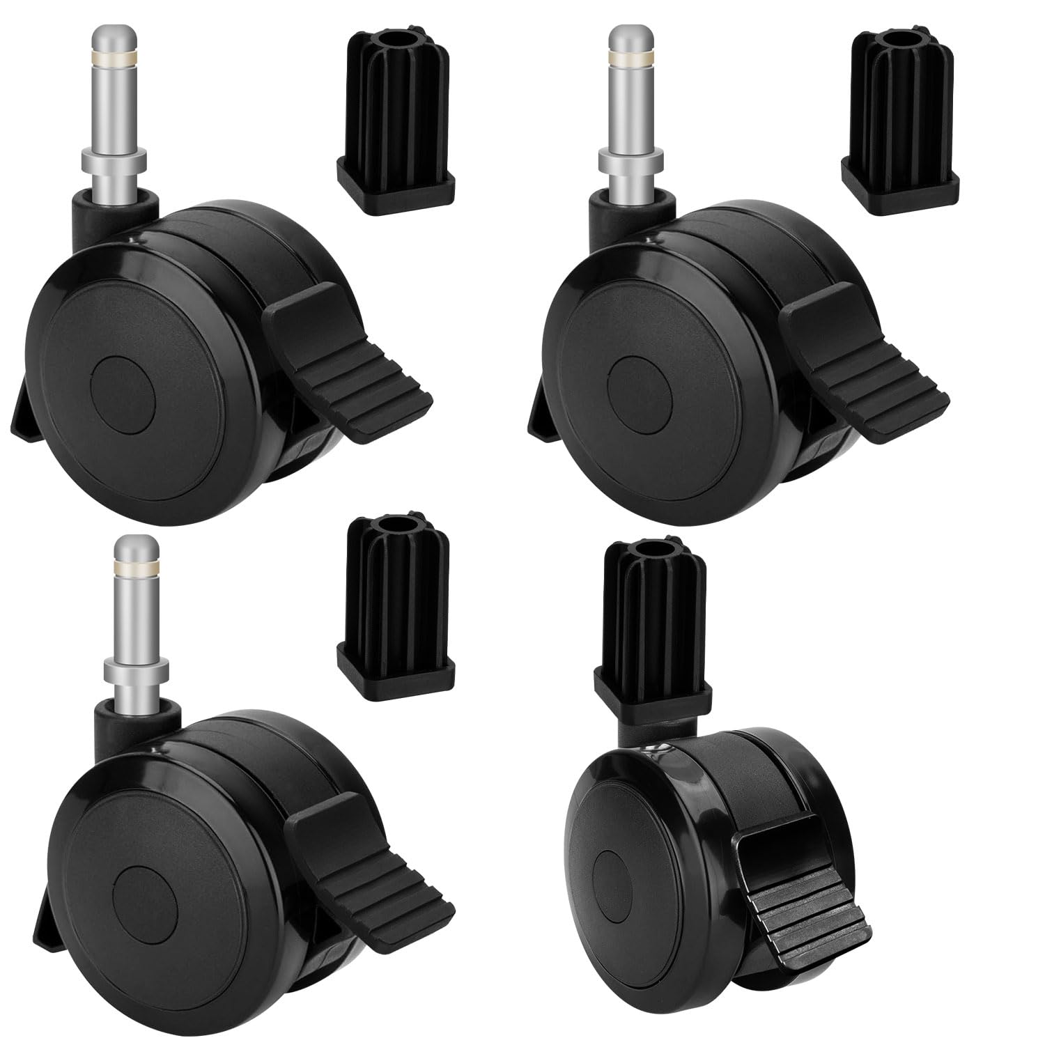 Amazon.com: 4 Pack 70360 Locking Caster with Insert Compatible with ...