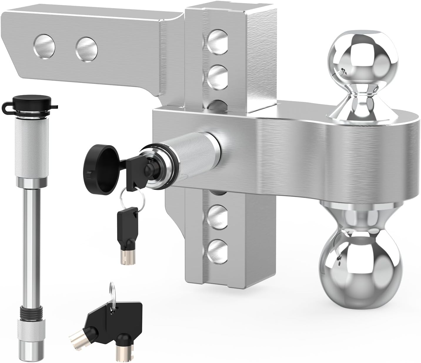 Amazon.com: RIDWIND Adjustable Trailer Hitch, 6-Inch Drop/Rise Hitch ...