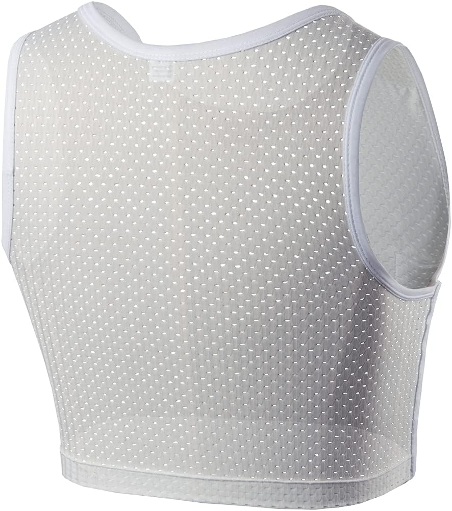 Women Transgender FTM Tomboy Breathable Half Chest Binder (W, 5XL)