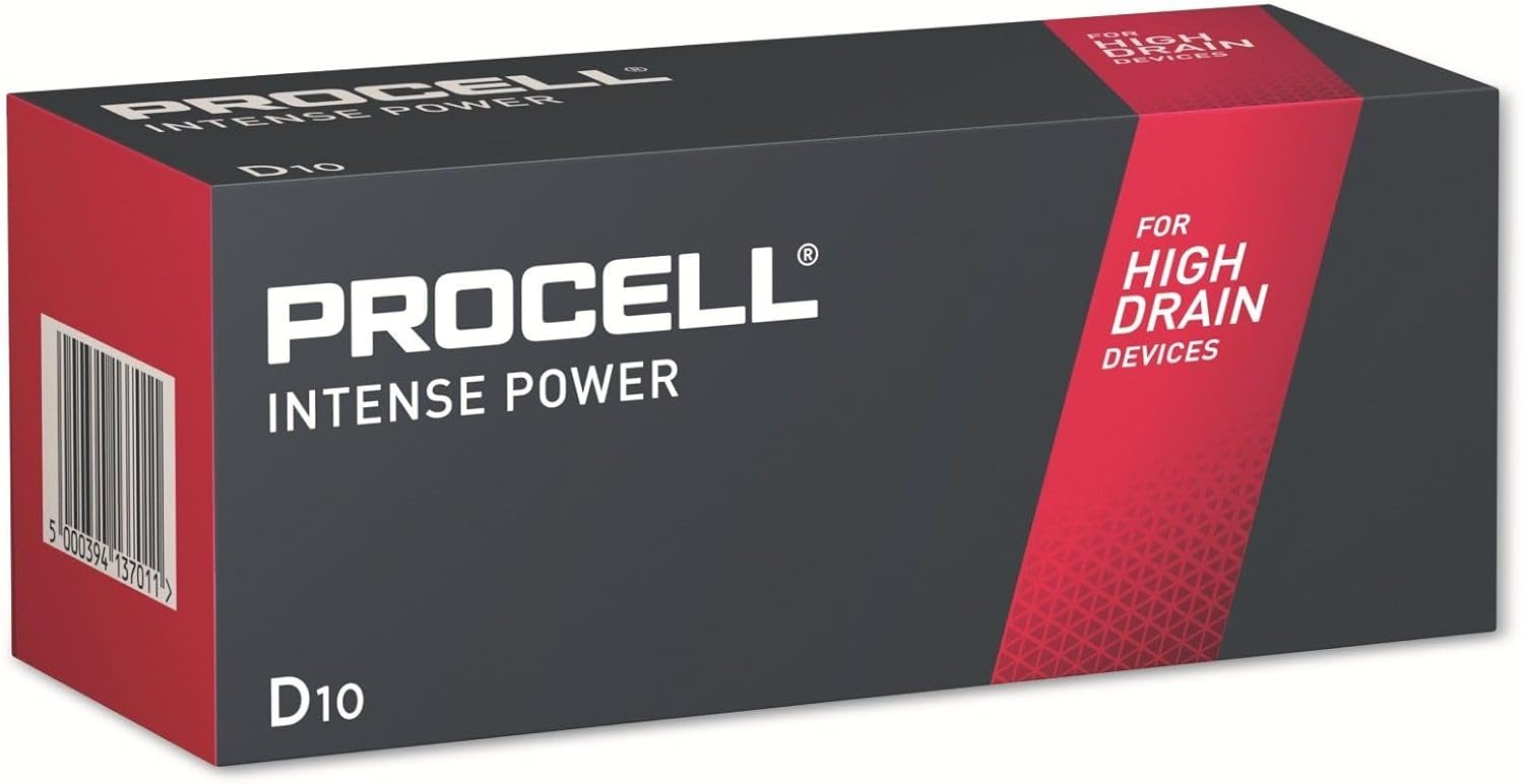 Duracell Procell Intense D Battery (Pack of 10): Amazon.co.uk ...