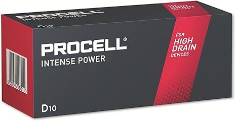 Duracell Procell Intense D Battery (Pack of 10): Amazon.co.uk ...
