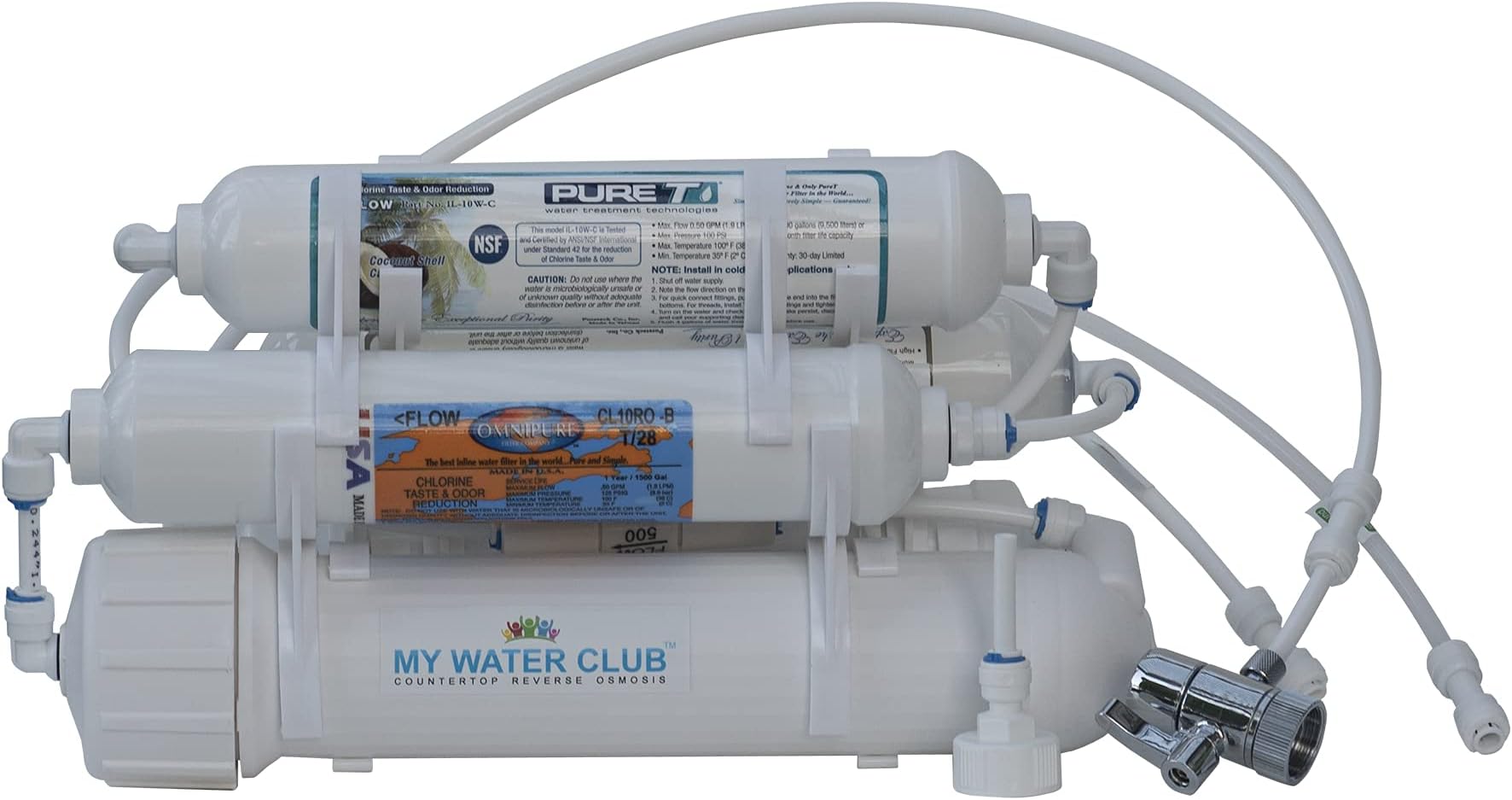 Countertop Portable Universal 5-Stage Reverse Osmosis RO Purification ...