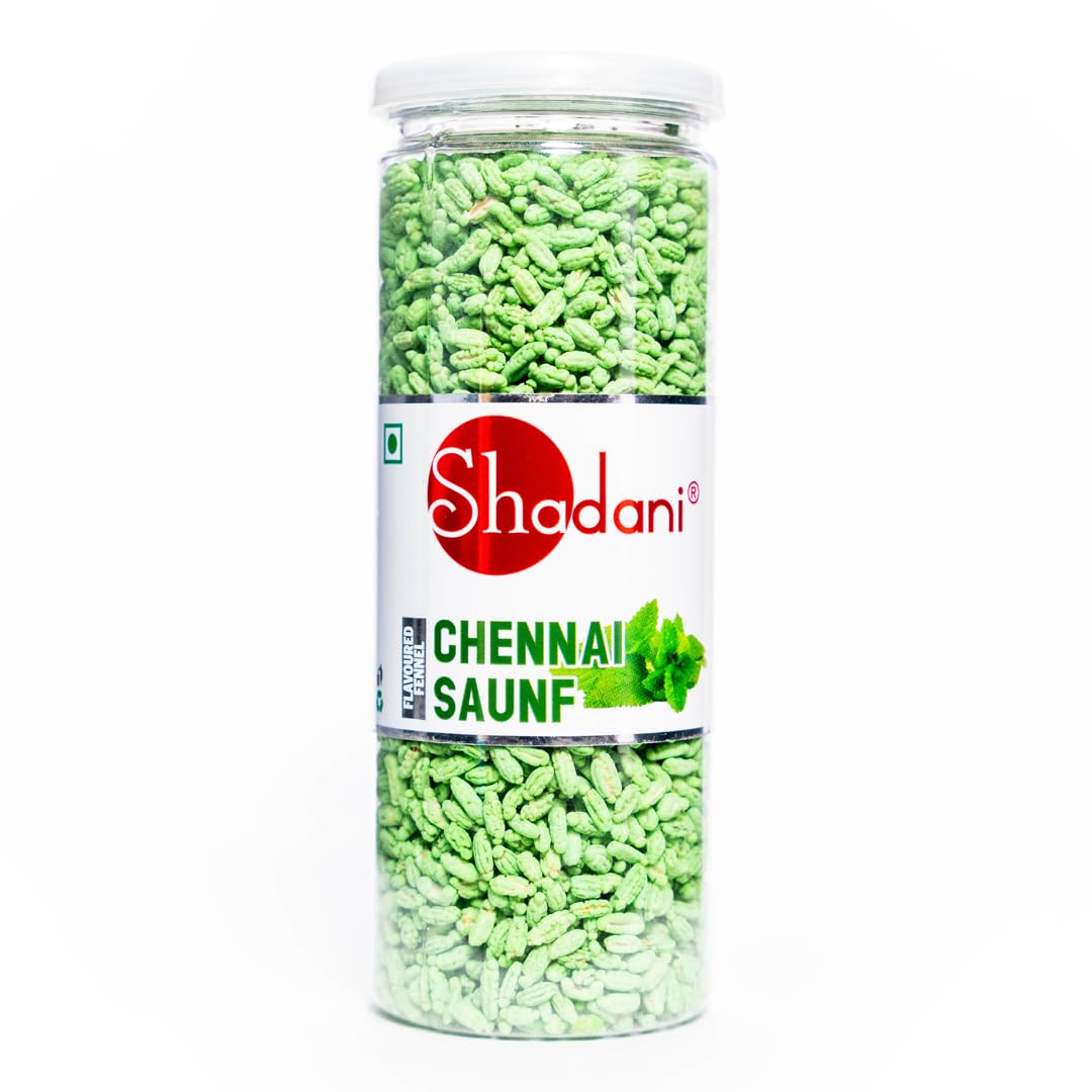 Shadani Chennai Saunf Mukhwas (200g) | Chennai Special Green Sugar ...