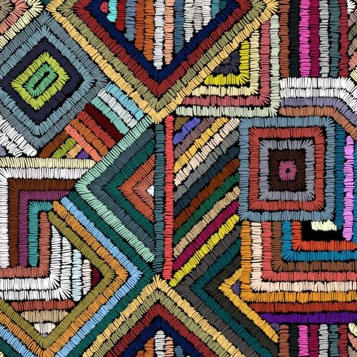 Retro Textured Peel and Stick Wallpaper Geometric Patchwork color ...