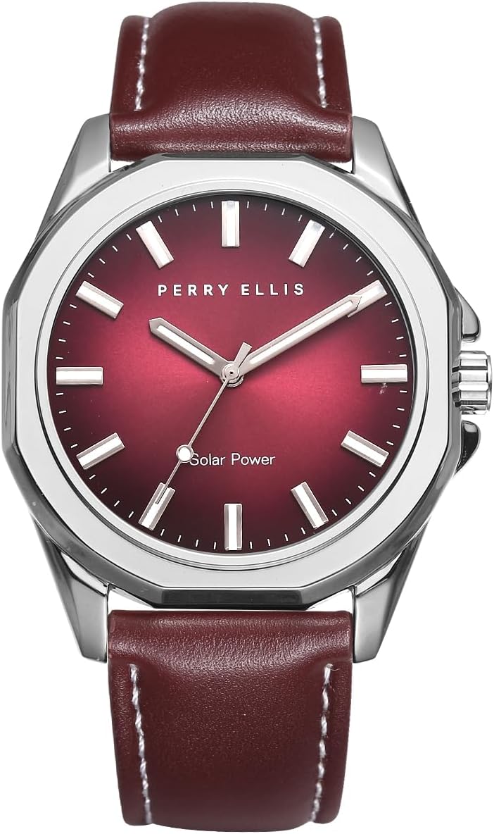 Amazon.com: Perry Ellis Reloj para hombre con energía solar, reloj ...
