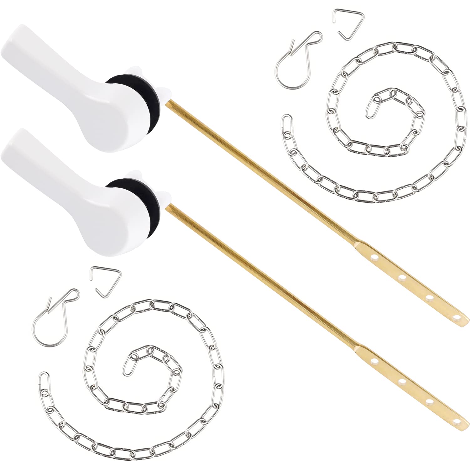 Snapklik.com : iFealClear 2 Pack Metal Toilet Tank Flush Lever ...