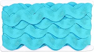 Amazon.com: CABODYALS 10 Yards 1.57 Inch Blue RIC Rac Ribbon Bulk Rick ...