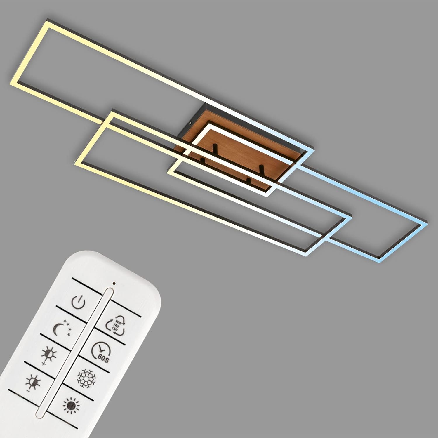 Briloner 3676-014 Plafonnier LED à intensité variable, plafonnier LED ...