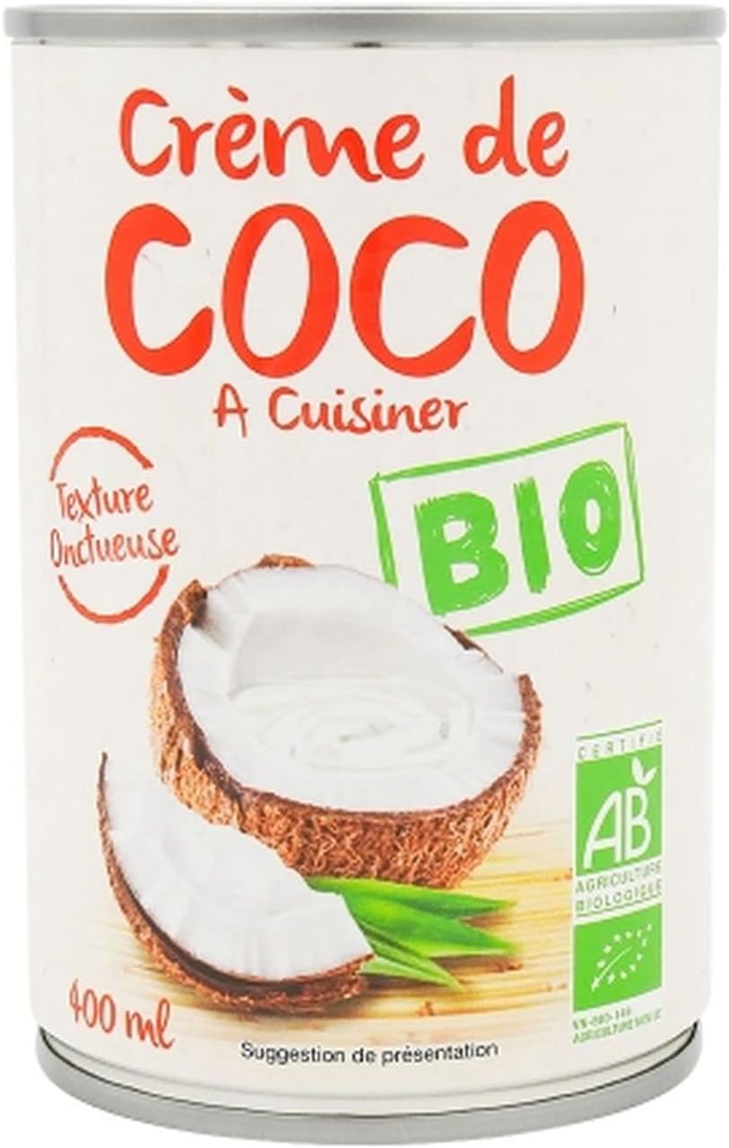 Crème de coco BIO - Boîte 400ml : Amazon.fr: Epicerie