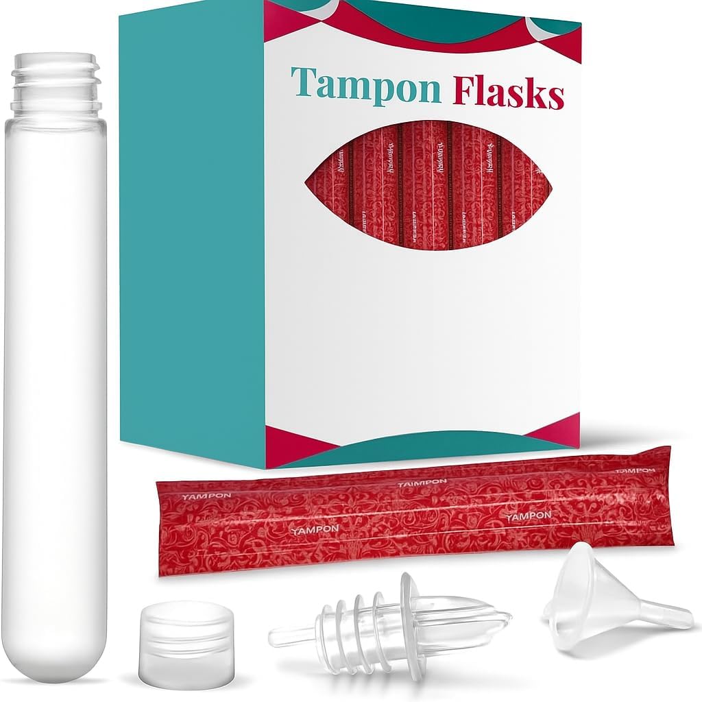 Secret Flasks - Tampon Flask - 5 Drink Capacity - The Most Covert ...