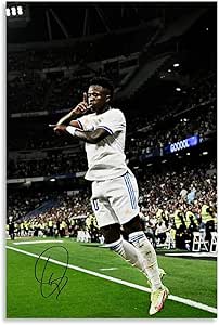 Amazon.com: LOGAUT Vinicius Jr Poster Vini Jr Signed Football Poster ...