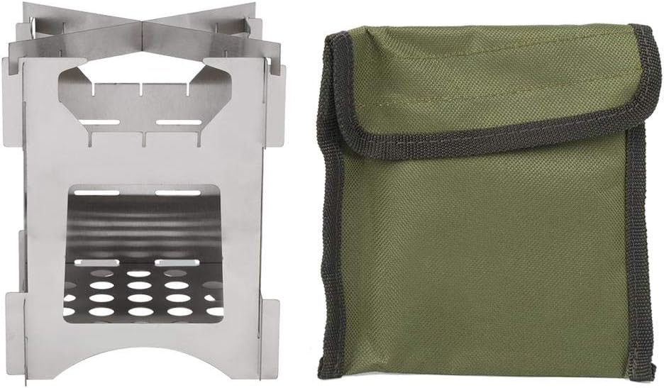 Amazon.com: Ultralight Folding Pocket Stove, 95 x 75mm Solid Fuel ...