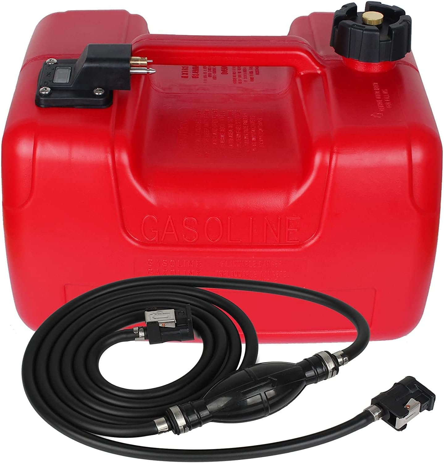PumuHo Portable Outboard Boat Fuel Tank w/Connector 3 Gallon/12L Marine ...