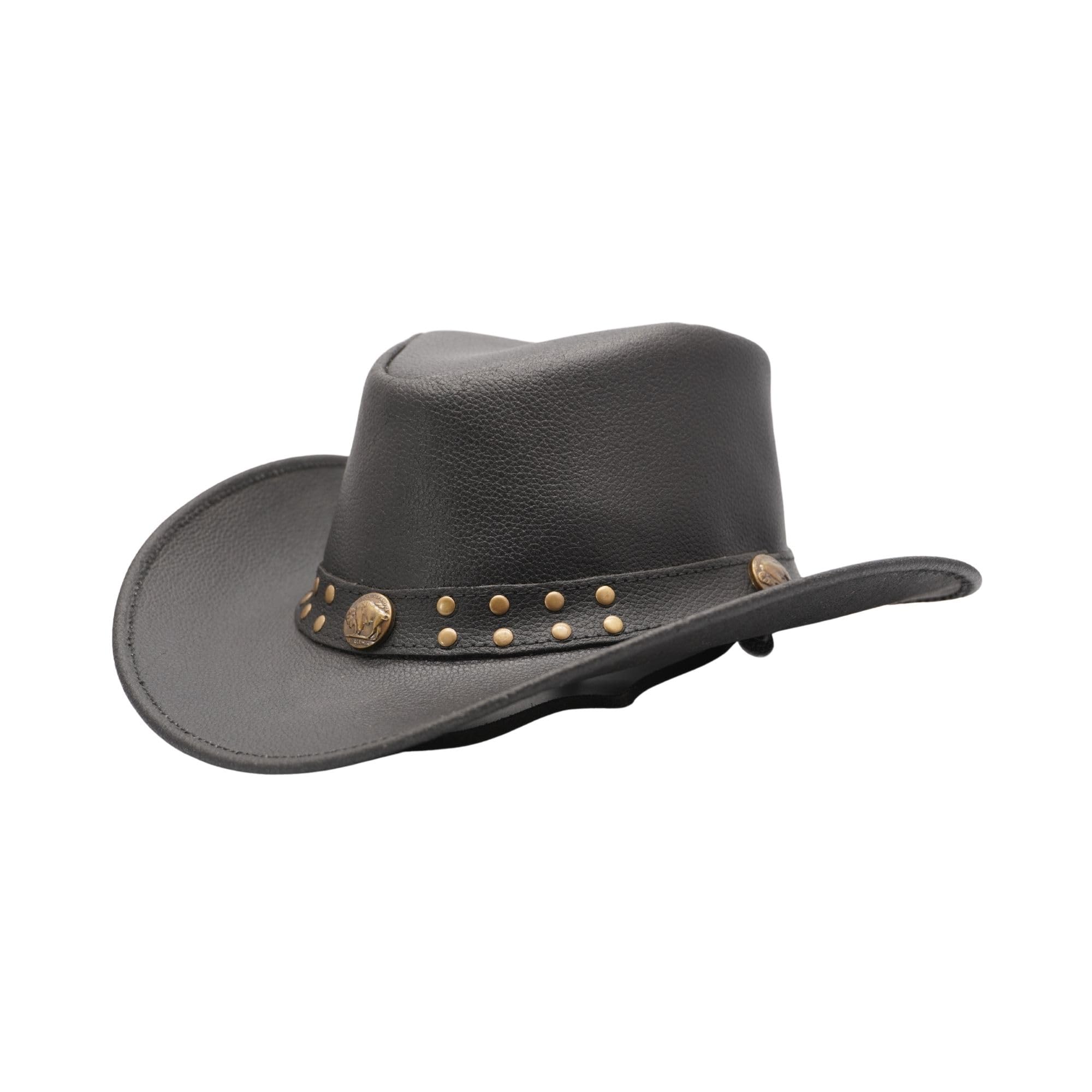 Snapklik.com : Premium Australian Style Leather Cowboy Hat Shapeable ...