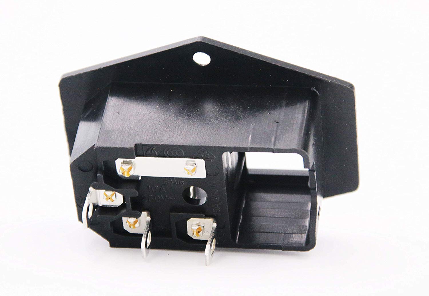 3 Pin AC Power Inlet With Fuse 10A 250V AC 3 Pin IEC320 C14 Male Inlet ...