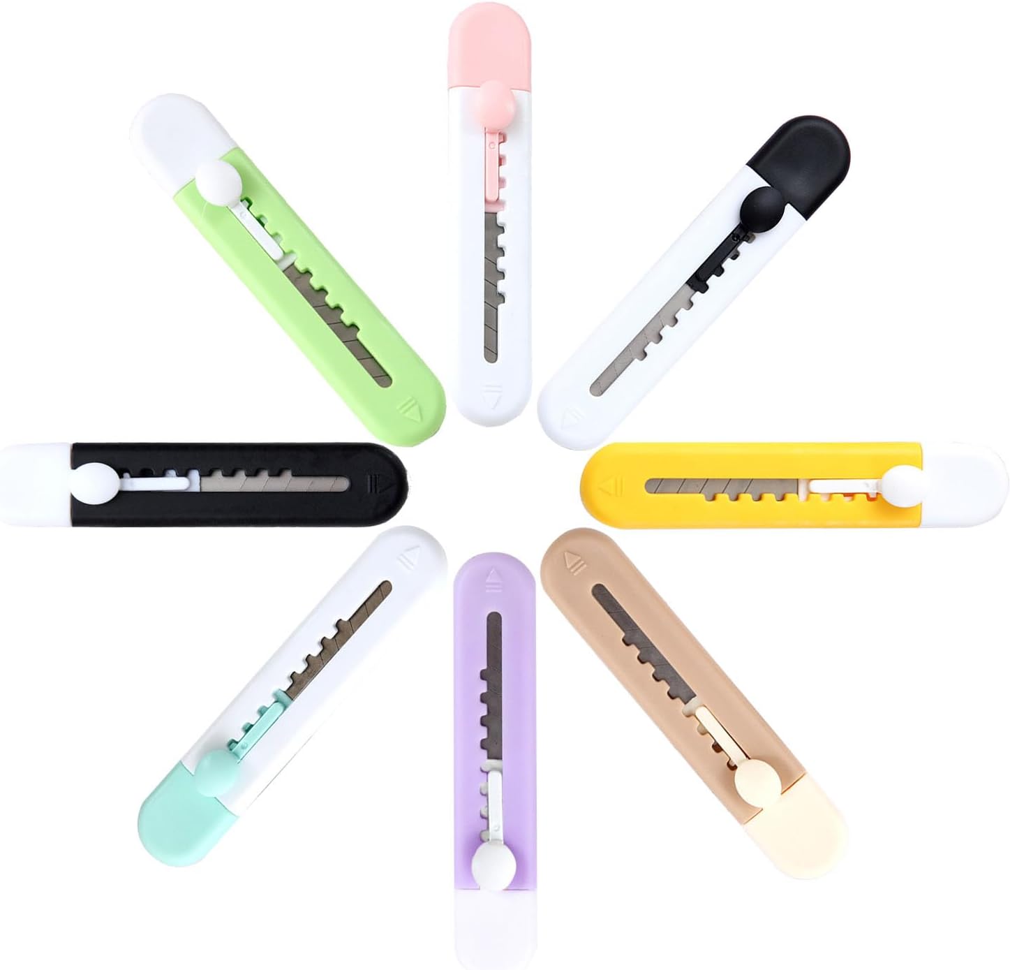 8 Pack Box Cutter Utility Knife Box Cutter Retractable for Papers ...