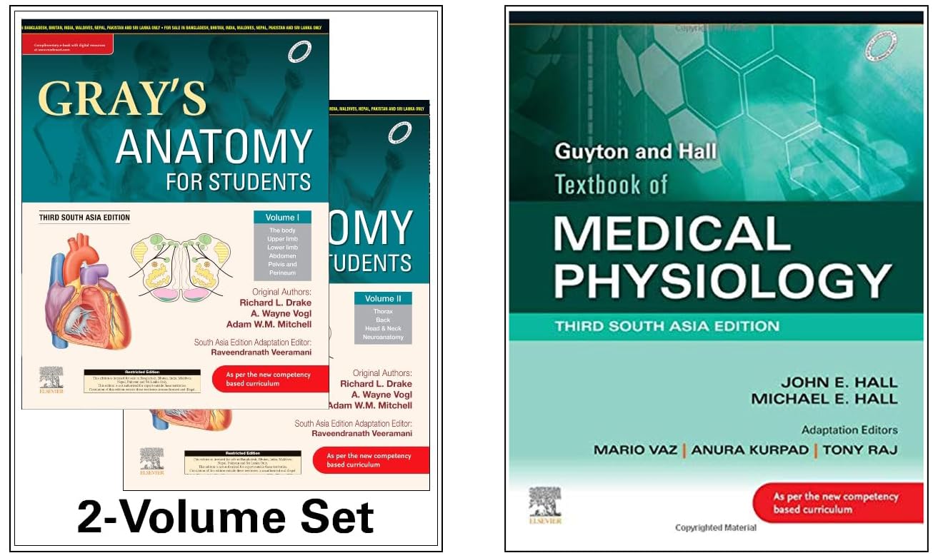 Buy Gray's Anatomy for Students, 3rd South Asia Edition (Two Volume Set ...