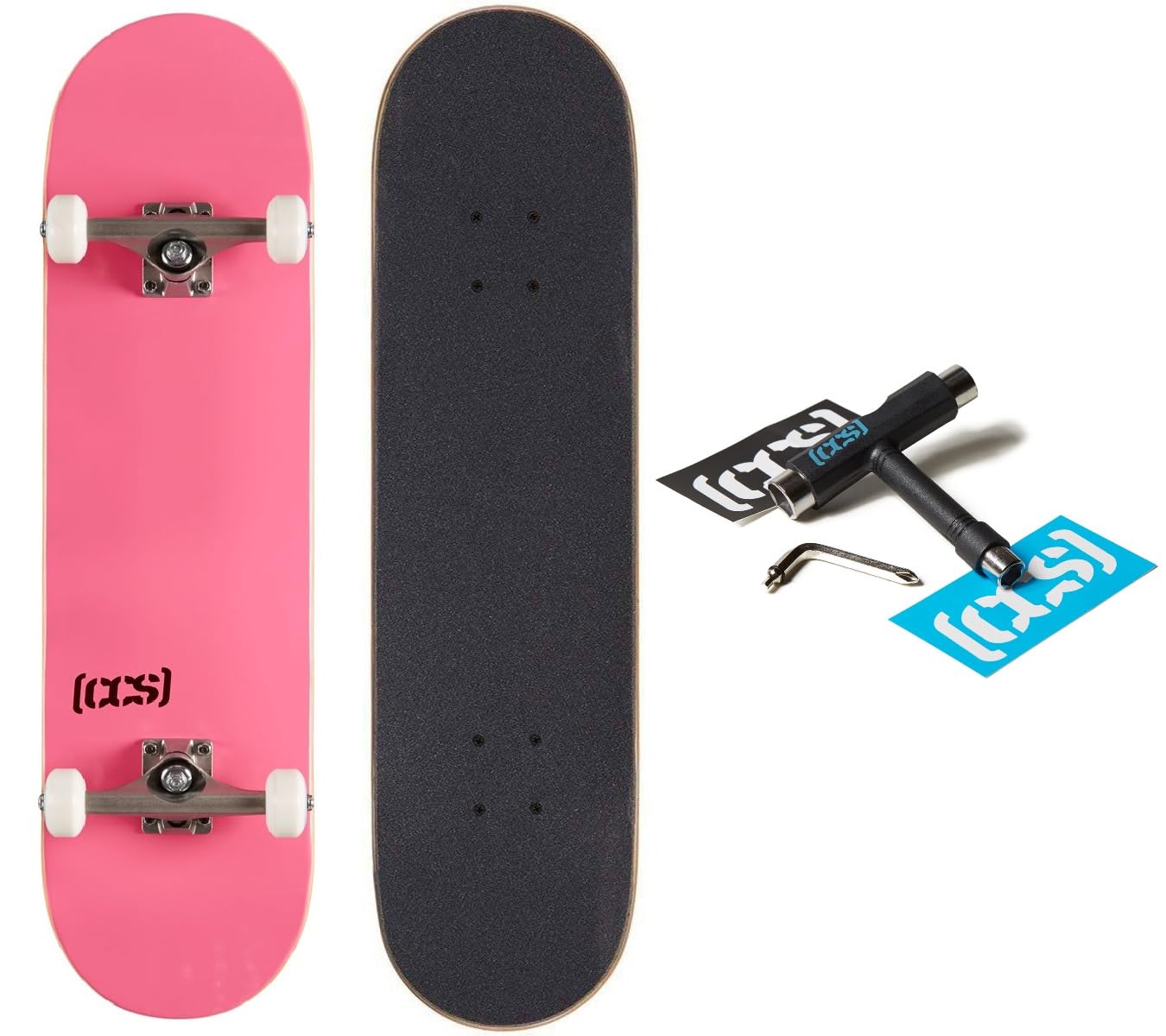 Snapklik.com : CCS Logo Skateboard Complete Pink 7.75"