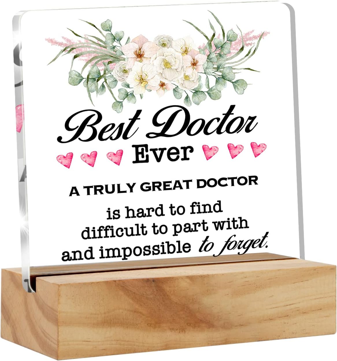 Amazon.com: Doctor Office Wood Block Sign Desk Decor,Appreciation ...