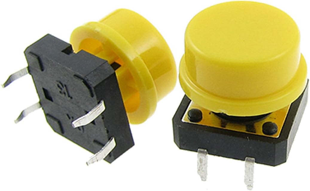Amazon.com: Uxcell 4-Pin DIP Momentary Tactile/Push Button Switch, 12 x ...
