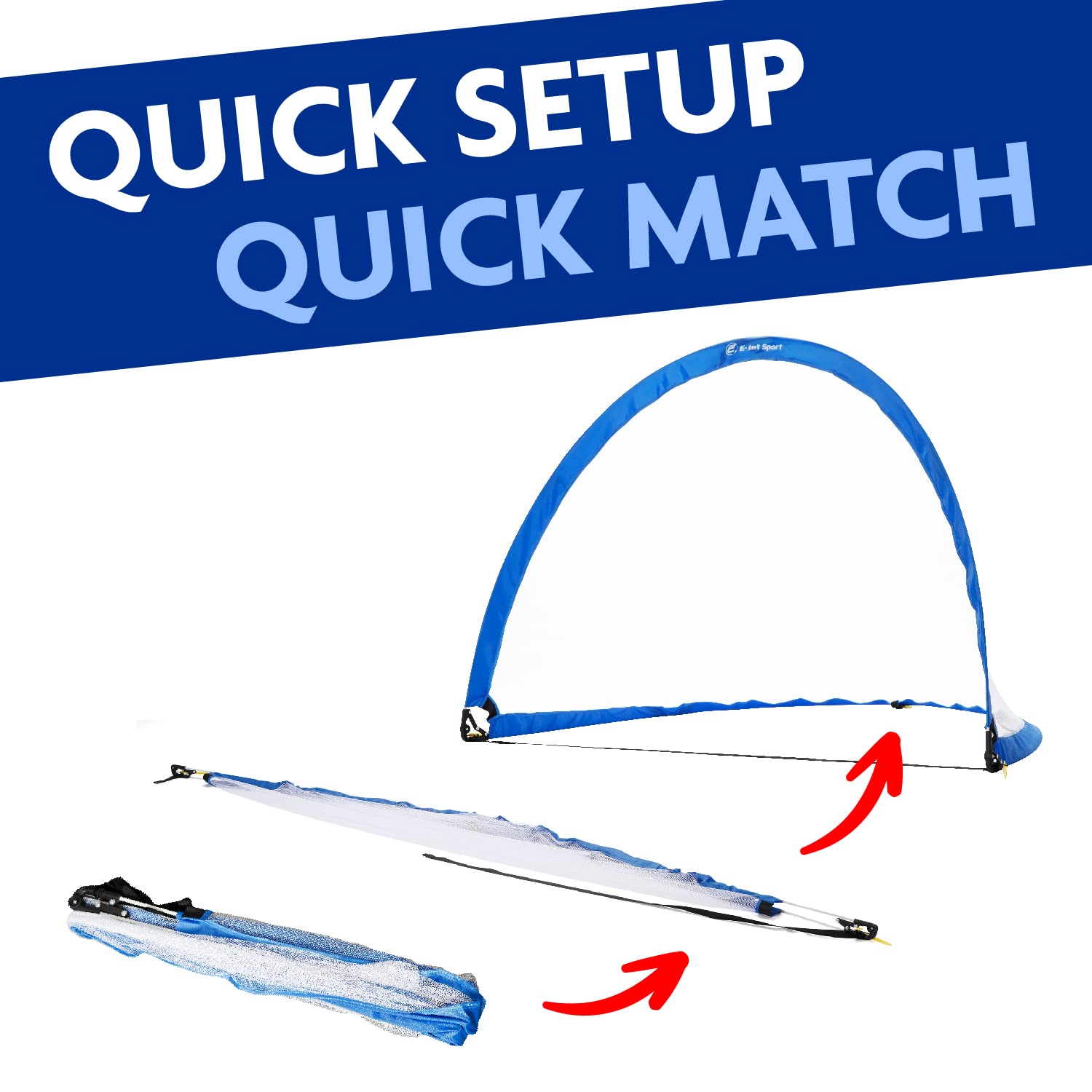 Snapklik.com : Soccer Goal 6 X 4 Pop-up Soccer Net, Portable & Easy Setup