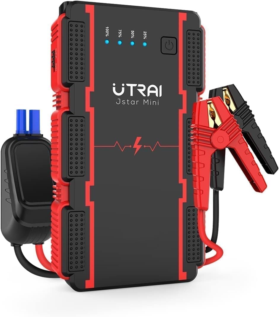 UTRAI JS- Mini Portable Car Jump Starter, 1000A Peak 13000mAh Car ...
