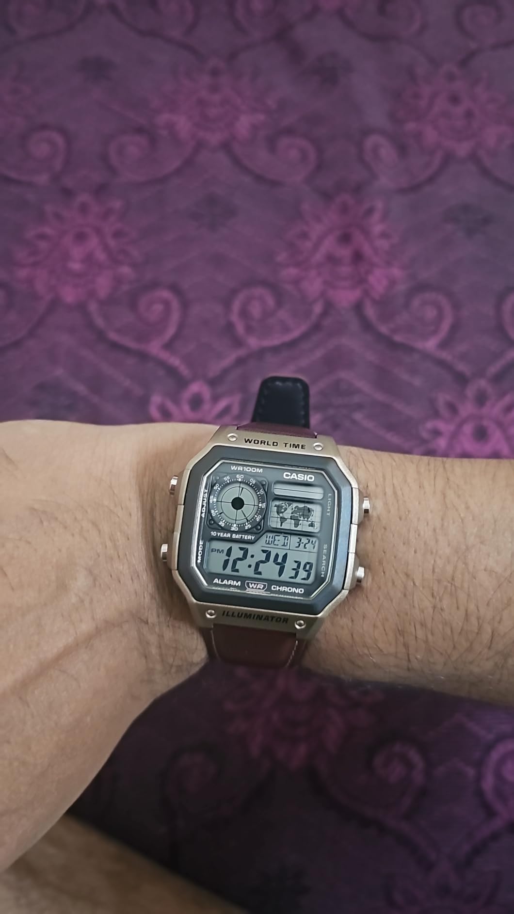 Buy Casio Youth AE-1200WHL-5AVDF Digital Black Dial Unisex (D383) at ...