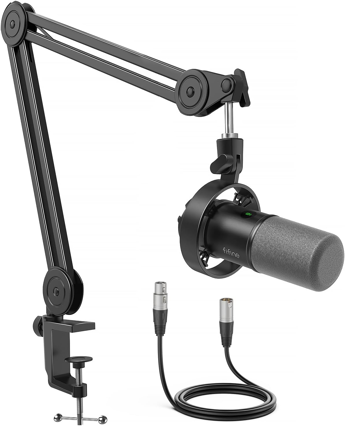 Amazon.com: FIFINE Dynamic Podcast Microphone Set with XLR Cable ...