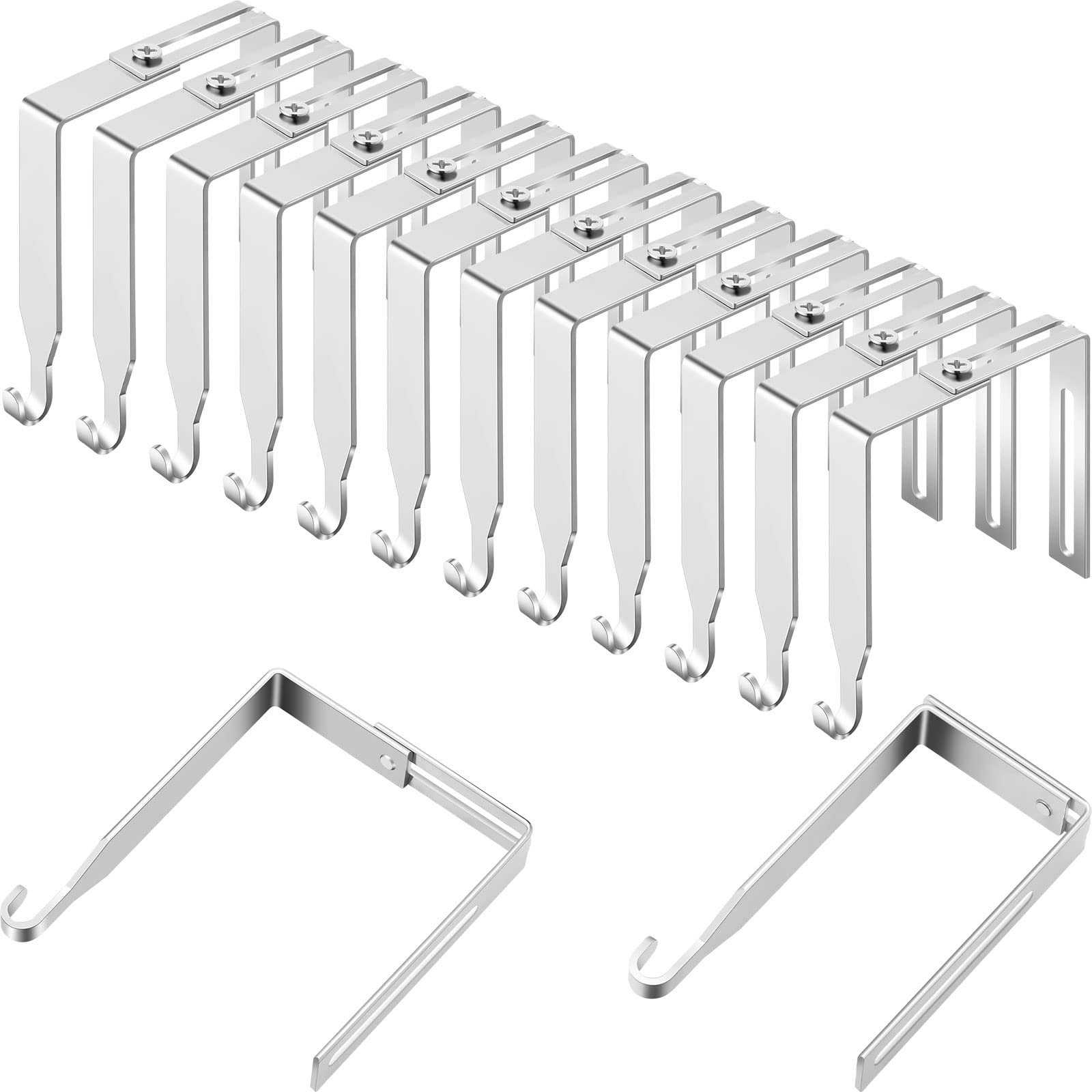 Amazon.com : Amylove 12 Pcs Adjustable Cubicle Hangers Universal ...