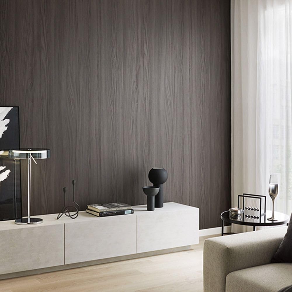 Amazon | 壁紙屋本舗 壁紙 のり付き クロス 木目 ウッド ダーク FE-76601 巾92.5cm × m単位切売 防カビ リフォーム 張り替え 【受注生産品・キャンセル不可】 | 壁紙